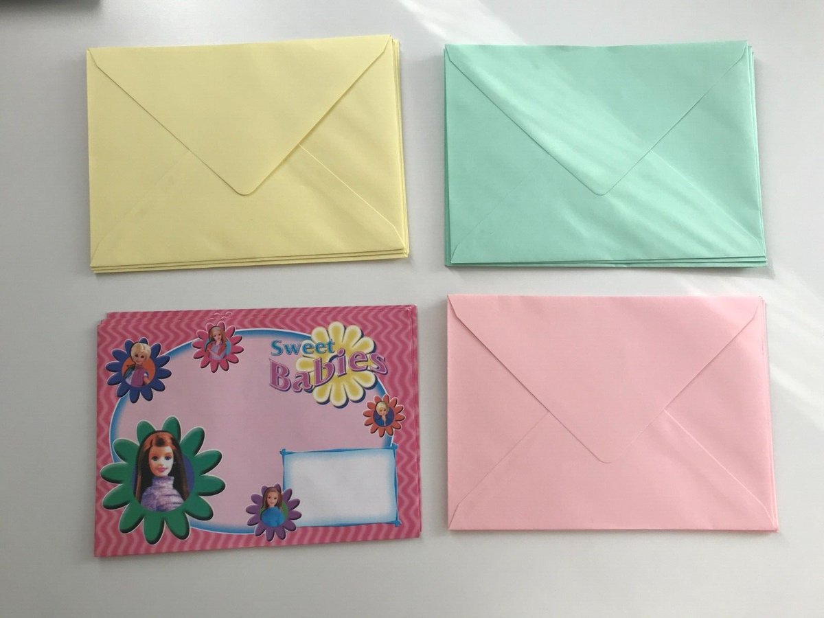 Pastel Colored Envelopes Pastel Color Envelope Vectors & Illustrations