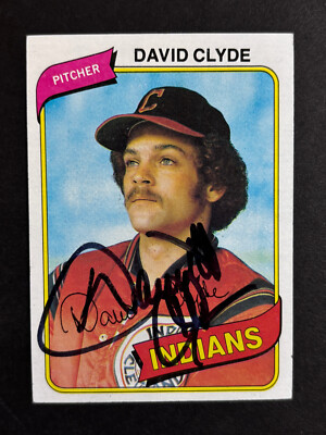 David Clyde Indians Signed 1980 Topps Baseball Card #697 Auto Autograph ...