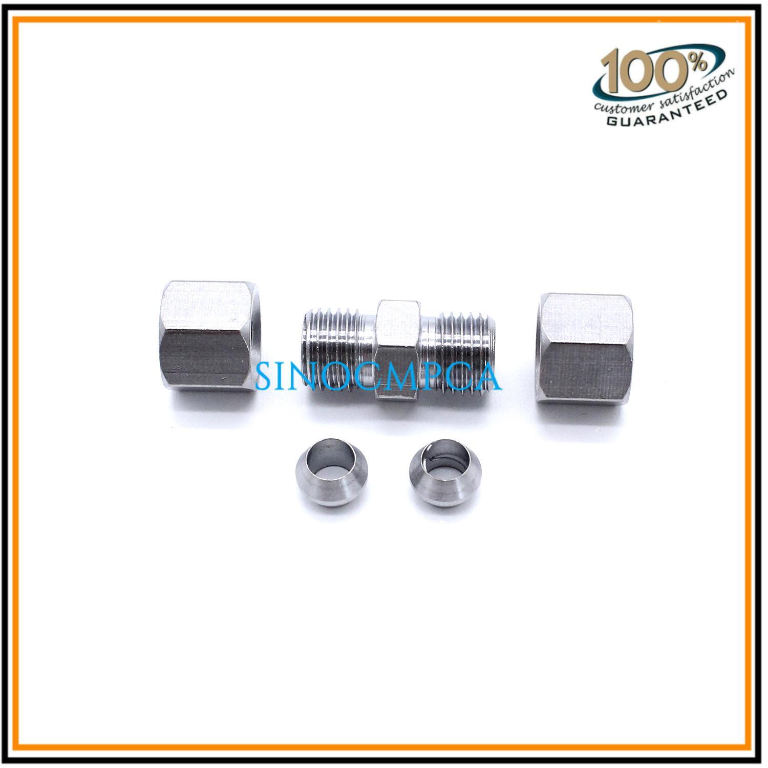 10pcs Brake Line Union Fitting Straight Compression Kits Connector 3/16 ...