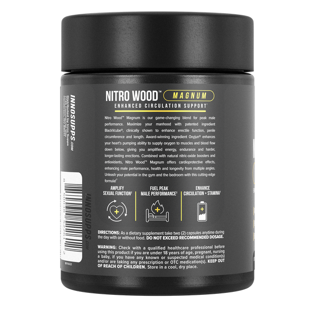 Inno Supps Nitro Wood MAGNUM Enhanced Circulation, Stamina, Sex Support ...