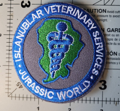 Jurassic World Park Islanublar Veterinary Services Costume Patch 3 ...