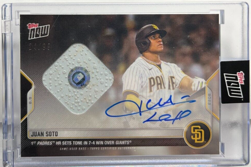 Juan Soto 2022 Topps Aujourd'Hui MLB 1st Padres Hr Gu Base RELIC ...