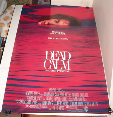 ROLLED 1989 DEAD CALM MOVIE POSTER SAM NEILL NICOLE KIDMAN BILLY ZANE ...