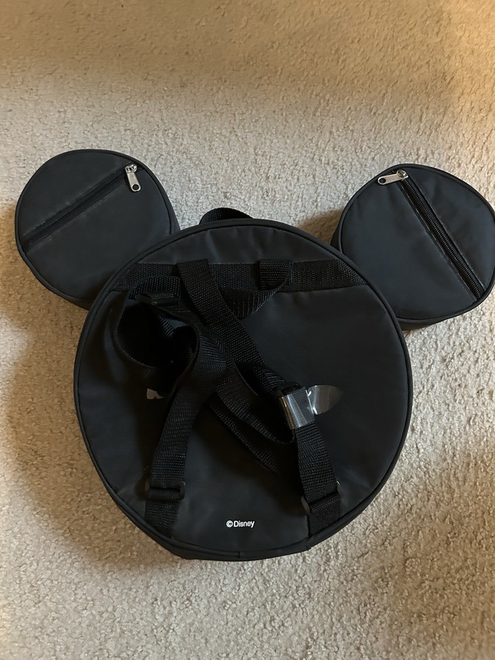 Retro Mickey Mouse Pin Trading Black Backpack | eBay