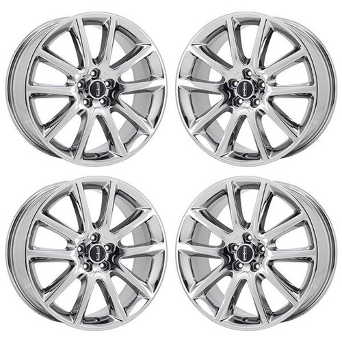 19" LINCOLN MKZ PVD BRIGHT CHROME-C WHEELS RIMS FACTORY OEM 3953 2013 ...