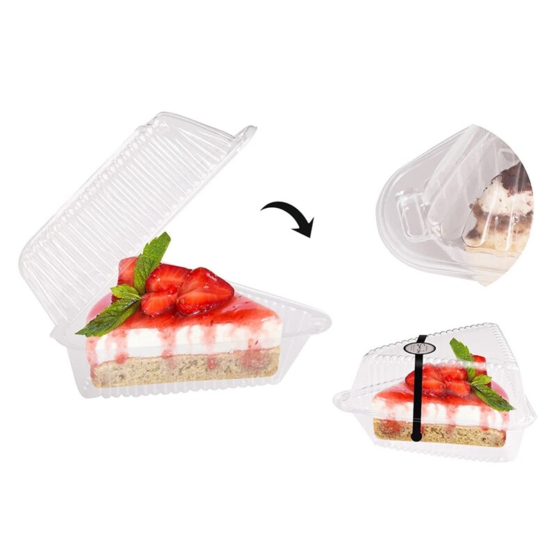 100Pcs e Cheesecake Boxes Slice Cake Box e Pie Holders Cake4668 | eBay