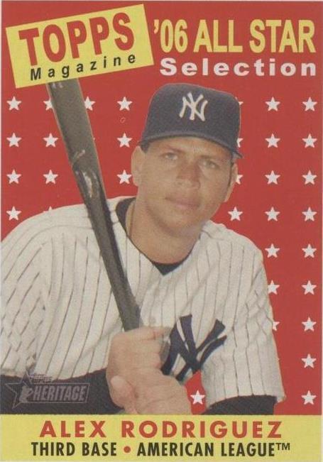 2007 Topps Heritage - Topps Magazine All-Star Selection Alex Rodriguez ...