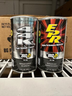 BG 44K PLATINUM Fuel System Clean PN208 EPR ENGINE PERFORMANCE PN109 ...