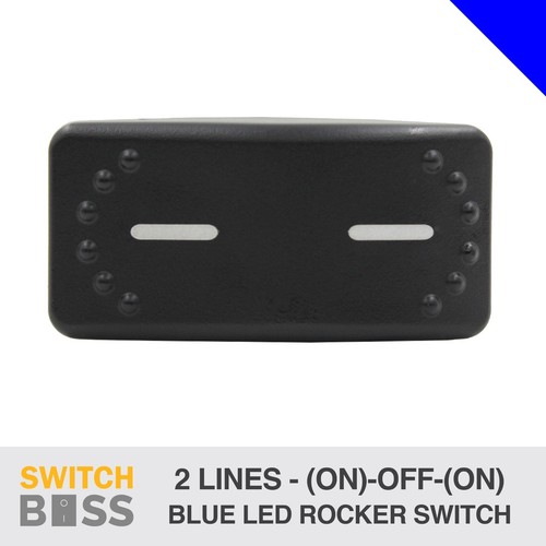 2 Lines (On)-Off-(On) Momentary LASER ETCHED Horizontal Rocker Switch ...