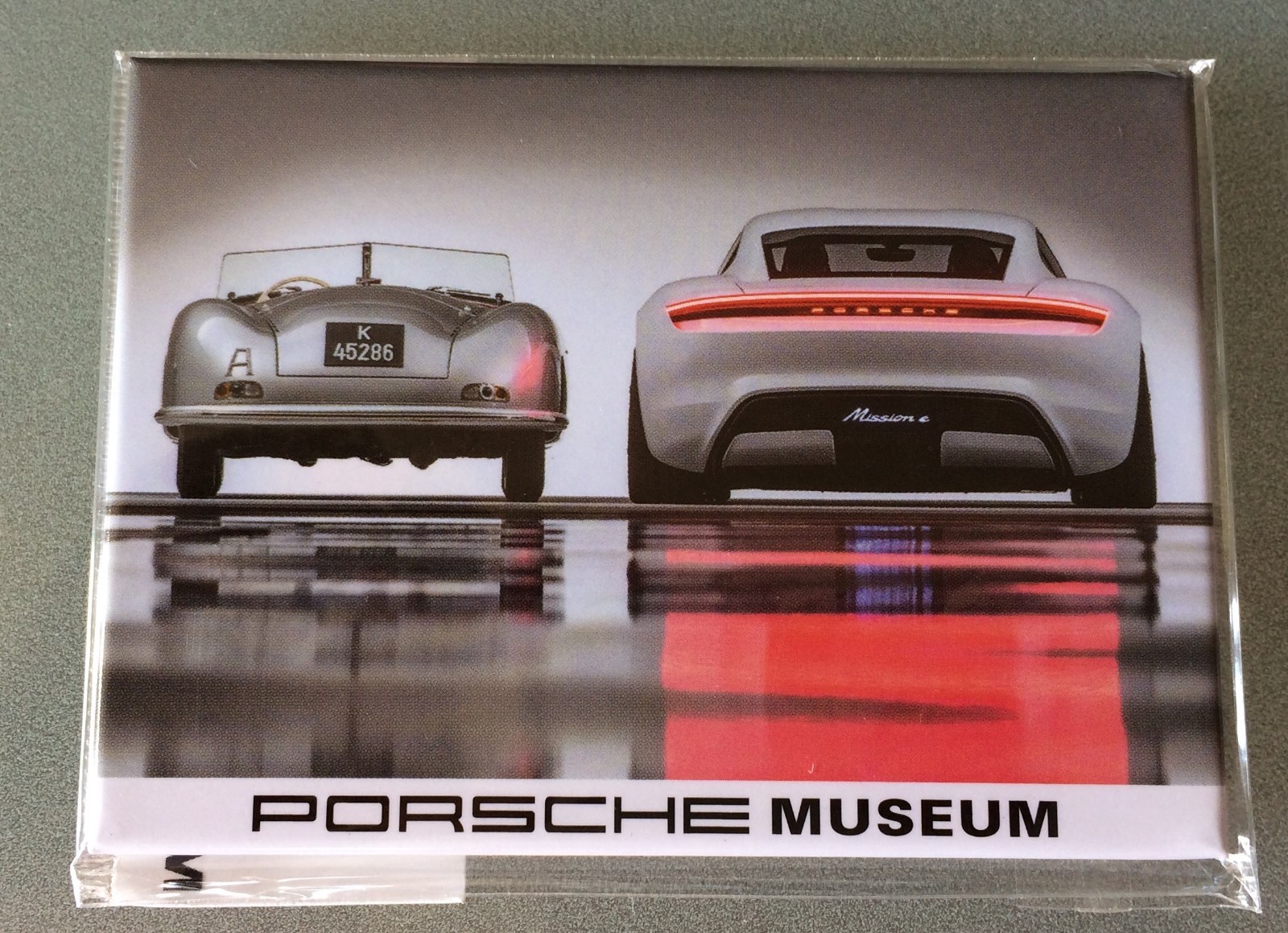 PORSCHE 70 Years MISSION E TAYCAN Magnet 6.5 x 9 cm Souvenir Collector ...