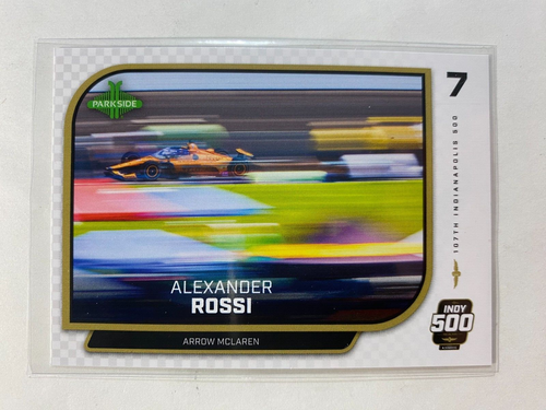 Alexander Rossi 2024 Parkside NTT INDYCAR #132 Card | eBay
