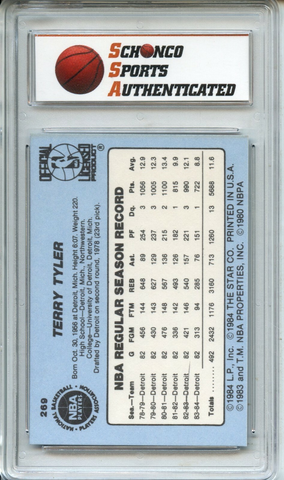 1984-85 Star - Terry Tyler #269 for sale online | eBay