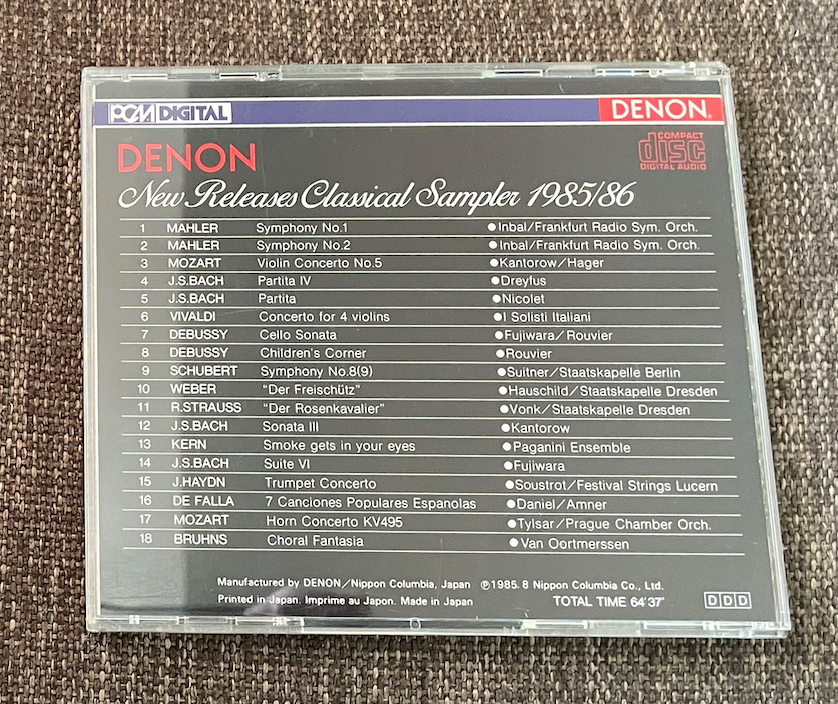 Denon - New Releases Classical Sampler 1985 1986 (GES-9079) CD | eBay