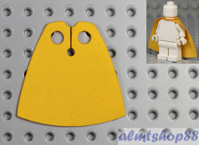 Yellow Cloth Cape For LEGO Minifigures - Fabric Robe Cloak Batman Town ...