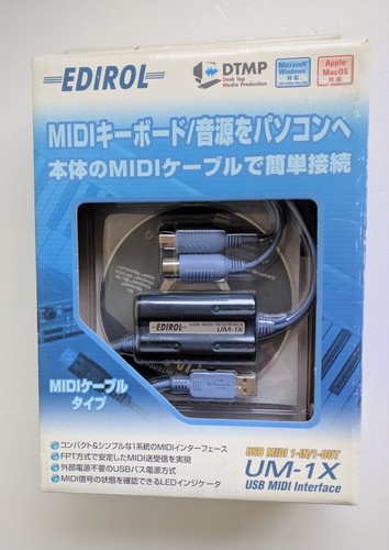 Roland Edirol UM-1X USB Midi Interface Mac Windows PC | eBay