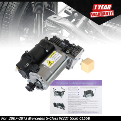 For Mercedes S-Class W221 S550 CL550 Air Suspension Compressor Pump ...