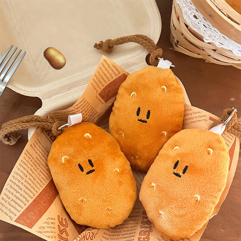 Cute Potato Plush Keychain Cartoon Potato Doll Pendant Backpack ...