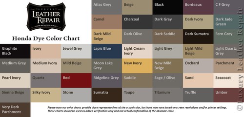 Professional Automotive Honda/Acura Leather and Vinyl Dye Kit - Updated ...