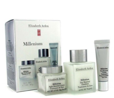 Elizabeth Arden Millenium 3pc Set Day Renewal Emulsion, Eye Renew ...