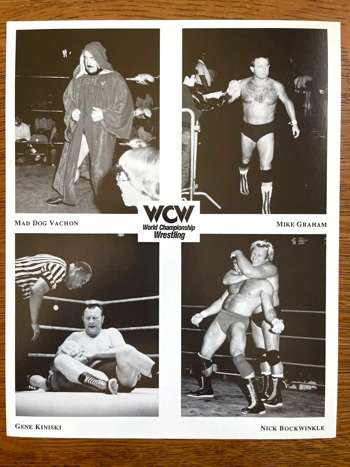 WCW Wrestling Promo Photos - Mad Dog Vachon/Mike Graham/Gene Kiniski ...