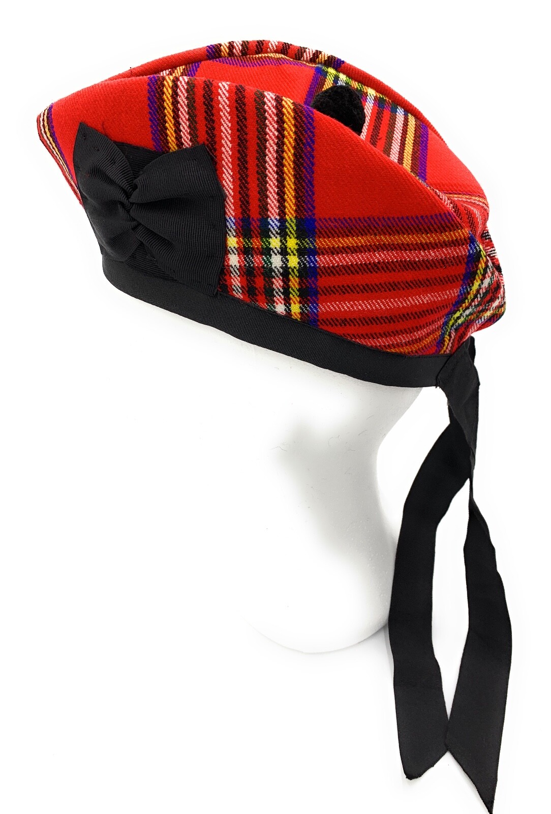 Scottish Pure Wool Glengarry Pipe-Band Hat Royal Stewart Tartan | eBay UK