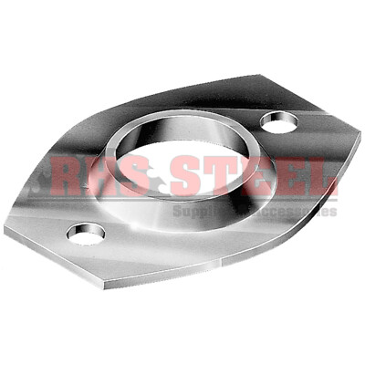 25nb Round Base Plate Galvanised Steel Pipe Plate Flange Fencing Pole ...