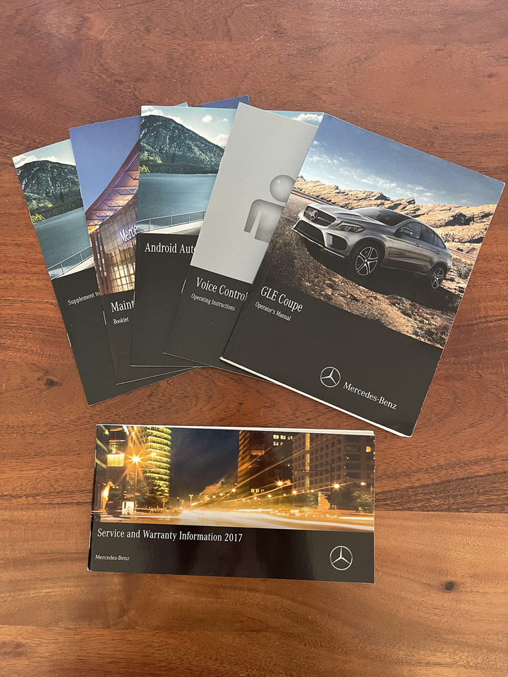 2017 Mercedes (C292) GLE Coupe GLE43 GLE63 S AMG Owners Manual Owner ...