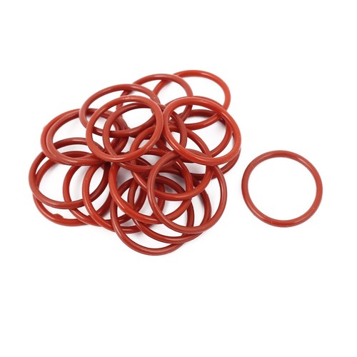 20pcs 1.5mm Thick Heat Oil Resistant Mini O-Ring Rubber Sealing Ring ...