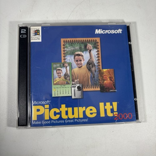 Microsoft Picture It! 2000 PC Software - Windows 98 (2 Disc Set) Very Good | eBay