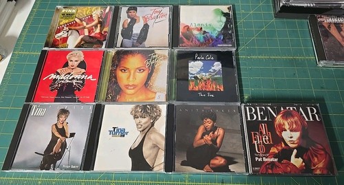 10 Female Singer CD Lot Tina Turner Pat Benatar Madonna Toni Braxton ...