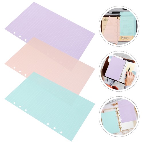 3 Books Planner Inserts Refill Paper Loose Leaf Notebook Filler for ...