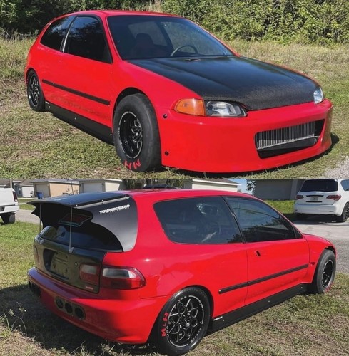 VMS Racing Rocket 15x3.5 & 13x9 4X100 0 ET Black Milled Wheels Drag ...