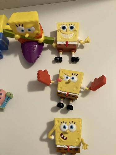 SpongeBob Sandy Squi Action Figure Lot Jakks Viacom Burger King ...
