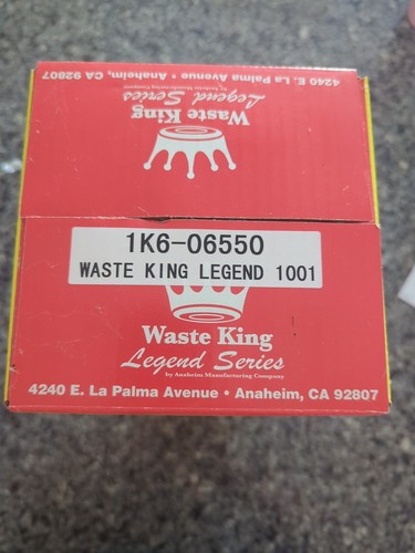 Waste King 1/2 HP L-1001 Garbage Disposal with Power Cord New In Box ...