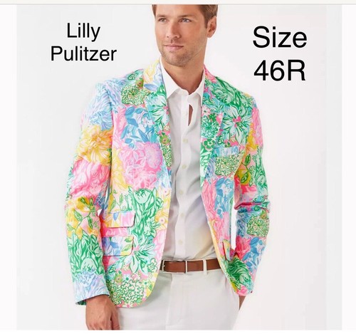 Lilly Pulitzer Men's Stuff Flagler Blazer size 46R in Multi Bright ...