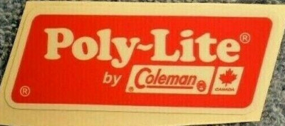 Coleman Sticker Decal Poly-Lite Block Lettering For Canadian Made ...