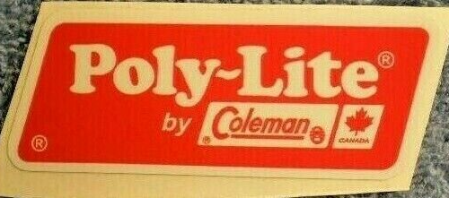 Coleman Sticker Decal Poly-Lite Block Lettering For Canadian Made ...