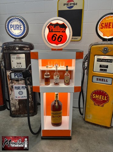 Custom 1960’s PHILLIPS 66 Tokheim Gas Pump w/ Display Shelves | eBay