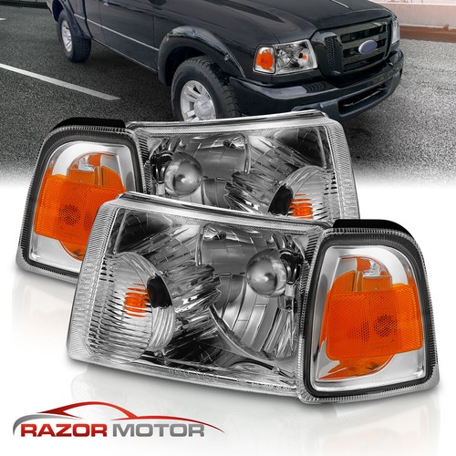 For 2001-2011 Ford Ranger Chrome OE Replacement Headlight Corner ...