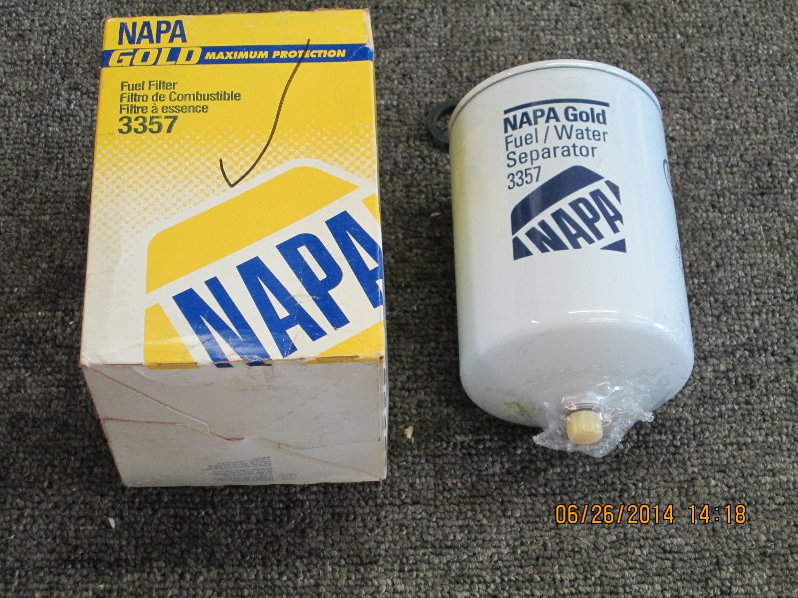 NAPA 3357 - Fuel filter cross reference