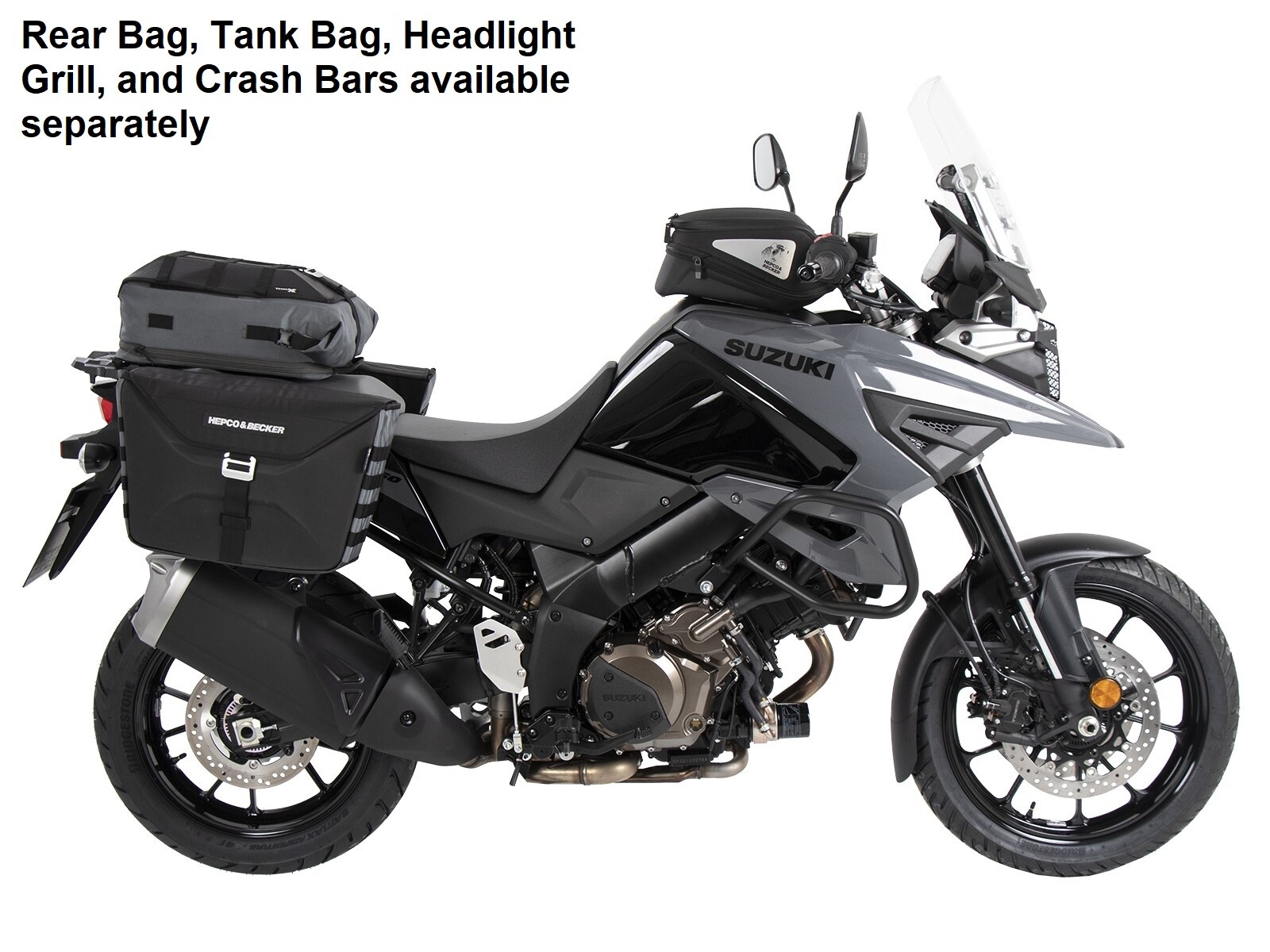 SUZUKI V-STROM 1050 PANNIERS XTRAVEL & C-BOW KIT HEPCO & BECKER (From ...