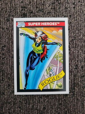 1990 Impel Marvel Universe Trading Card #41 Rogue d Super Heroes X-Men ...