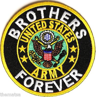 BROTHERS FOREVER ARMY MILITARY LOGO EMBROIDERED PATCH | eBay