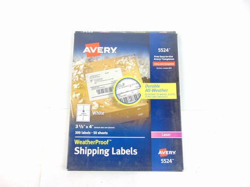 Avery Weatherproof Shipping Labels 5524 | eBay