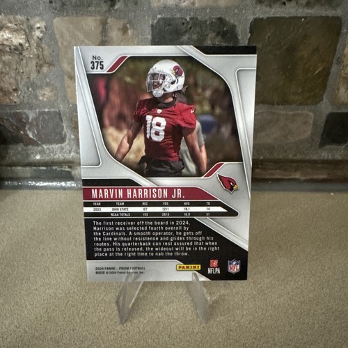 2024 Panini Prizm #375 Marvin Harrison Jr. Base RC Rookie Card Arizona ...