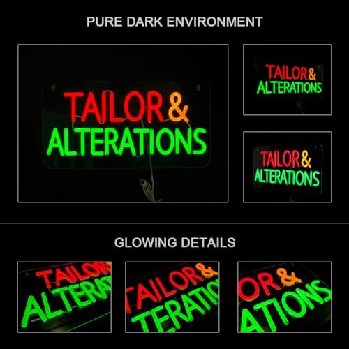 Tailor and Alterations LED Suitable for Stores Offering Custom Neon ...