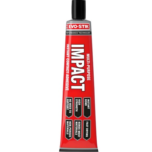 Evo-Stik 65g Impact Adhesive High Strength Repair Glue for Rubber ...