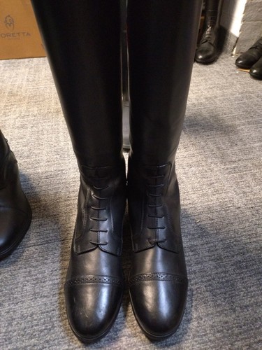 Mark Todd Long Riding Boot Leather Field Boots Black EU 41 | eBay UK