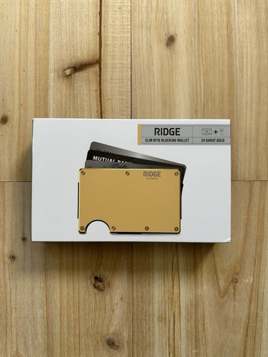 Ridge Wallet - 24K Gold - LIMITED EDITION! 100% Authentic! | eBay