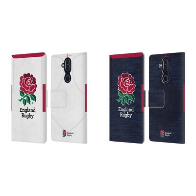ENGLAND RUGBY UNION 2020/21 CREST KIT LEATHER BOOK WALLET CASE FOR ...